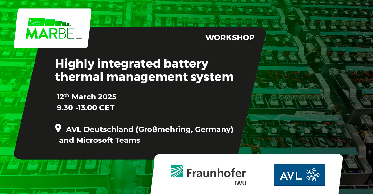 Workshop - Highly integrated battery thermal management system - Marbel ...